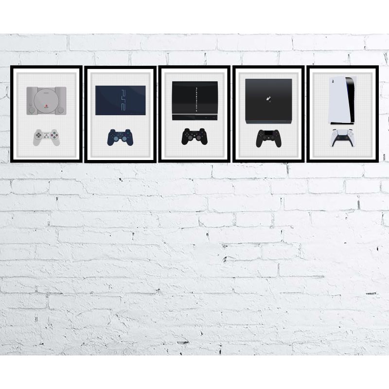 Posters - Playstation Gamer/set med 5