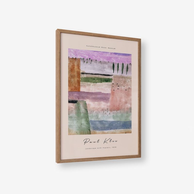 Poster - Landskap med popplar av Paul Klee