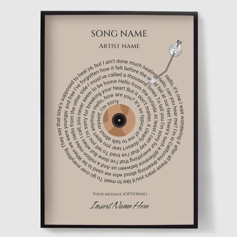 Personliga Affischer - Vinyl Anpassad Sång