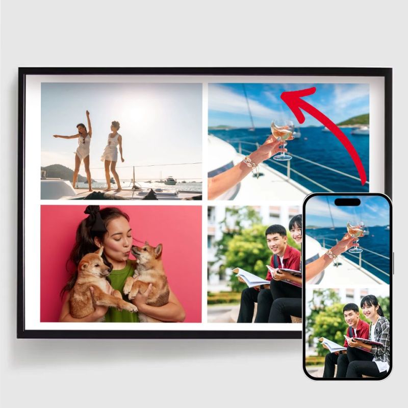 Personliga Posters - Ladda upp dina egna bilder - 4 Foton Horisontellt