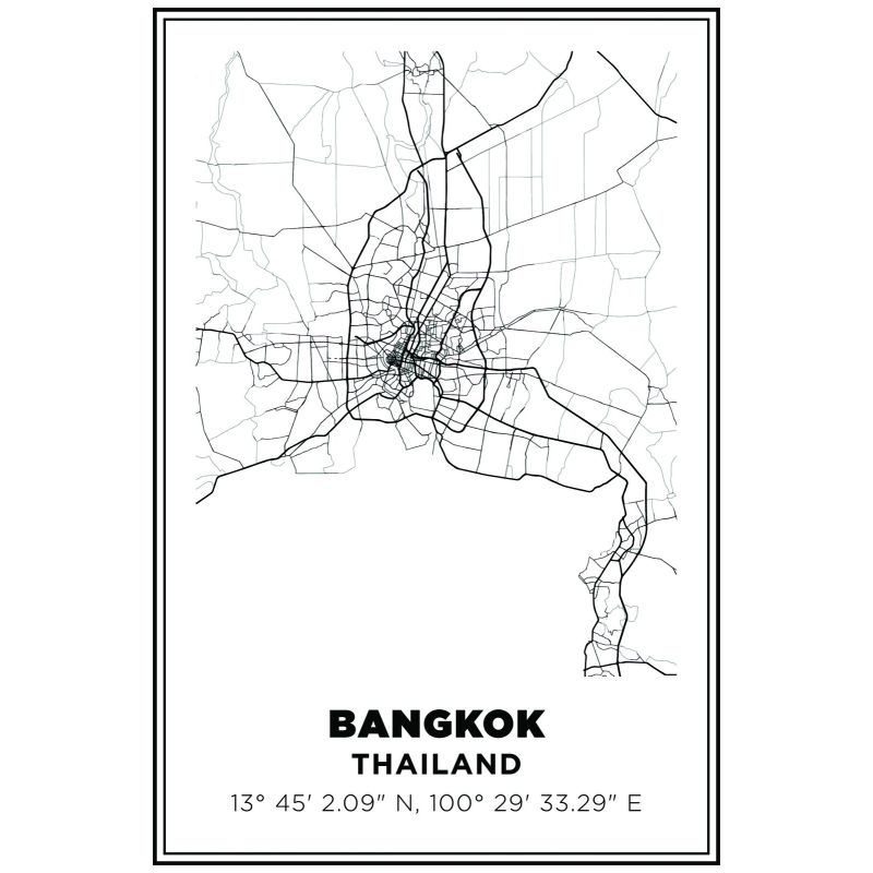 Bangkok Karta Poster