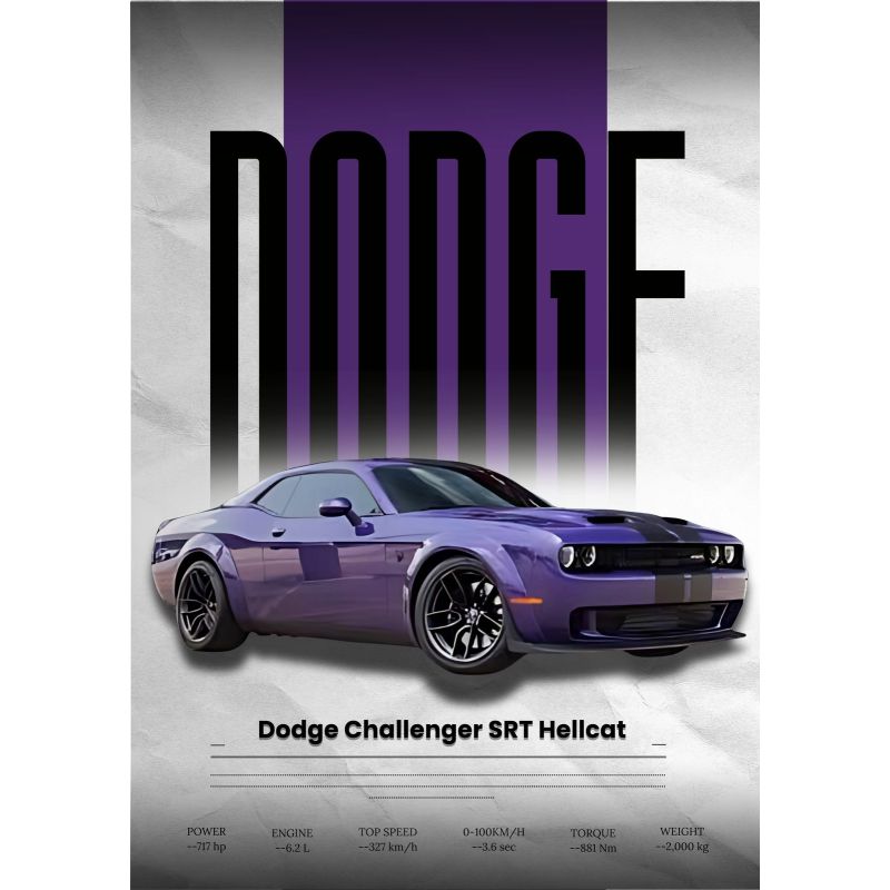 Poster - Dodge Challenger SRT