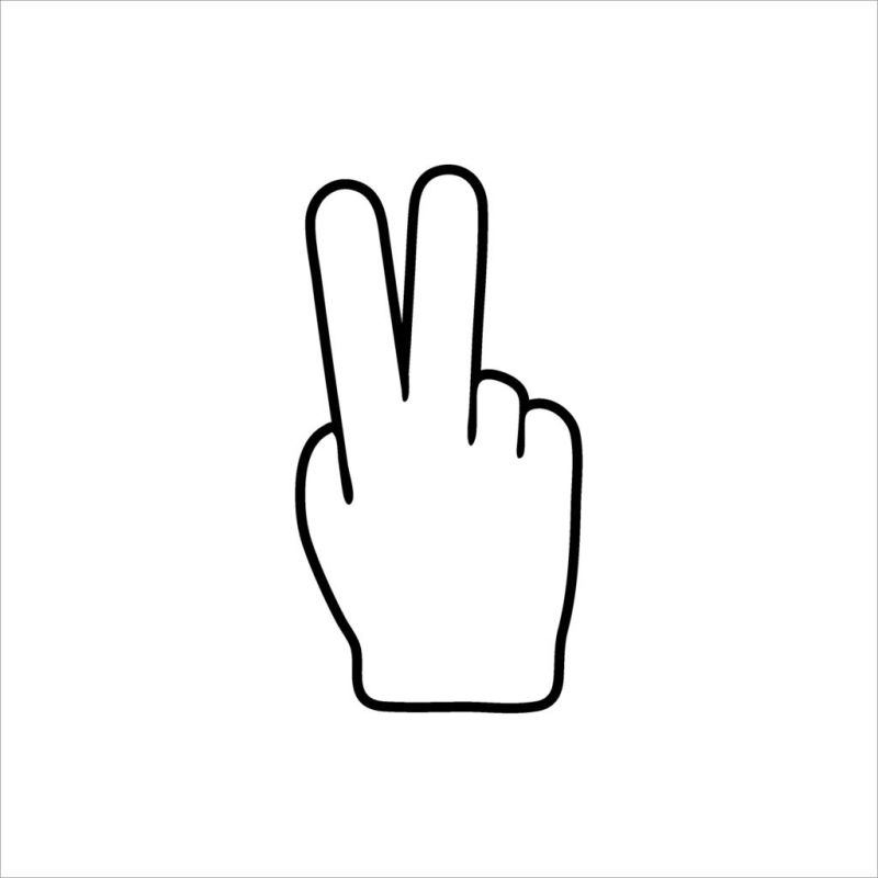 Sticker - Fred Hand Symbol