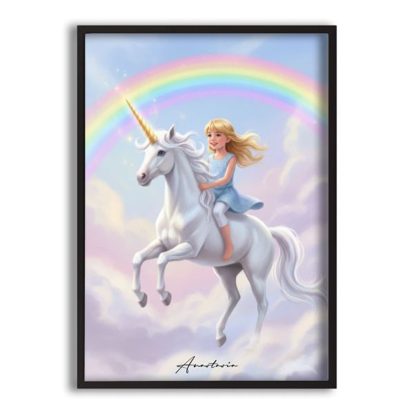 Personlig Poster - Fantasy Barnporträtt - AI Poster